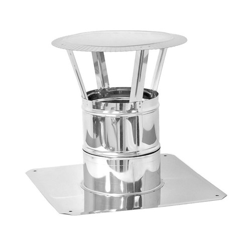 Stainless Steel Flue Liner Cowl with Top Plate / Chimney Metal Cap with ...