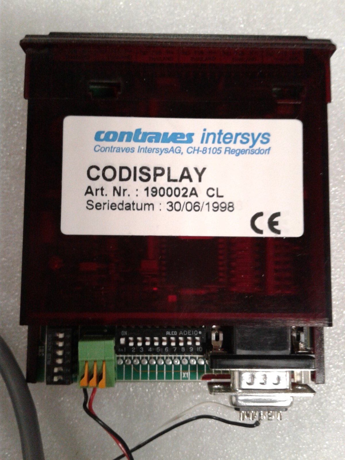 Codisplay 190002A Crameda Intersys Professional Operator Interfaces ...