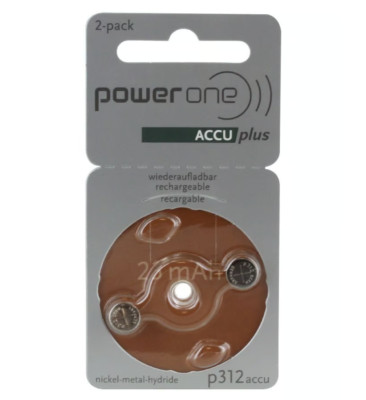 Power One ACCU Plus Size 312 Hearing Aid Battery (Pack of 2) | eBay