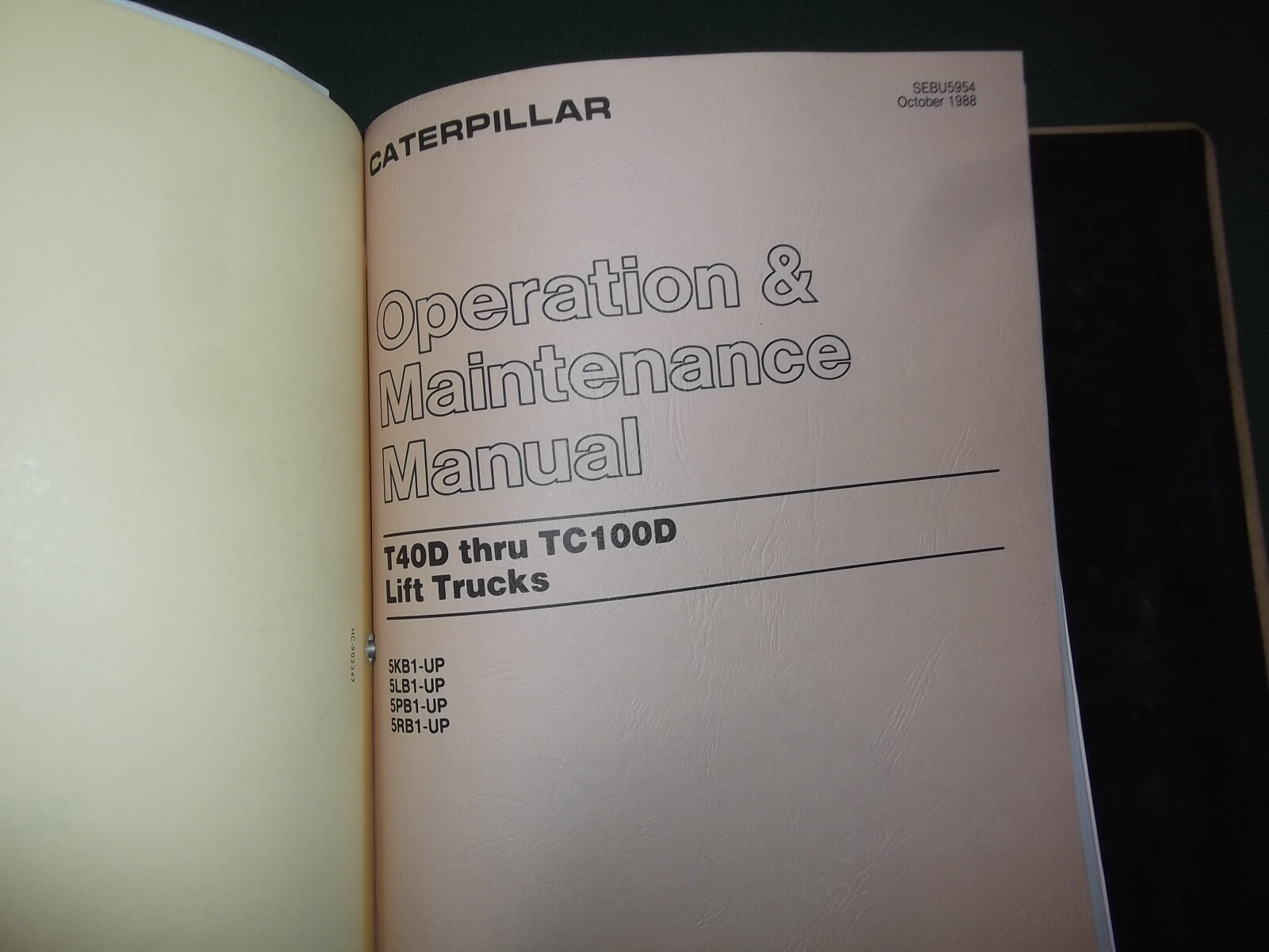 CAT CATERPILLAR T60D T70D T80D T90D T100D T125D SERVICE SHOP REPAIR ...