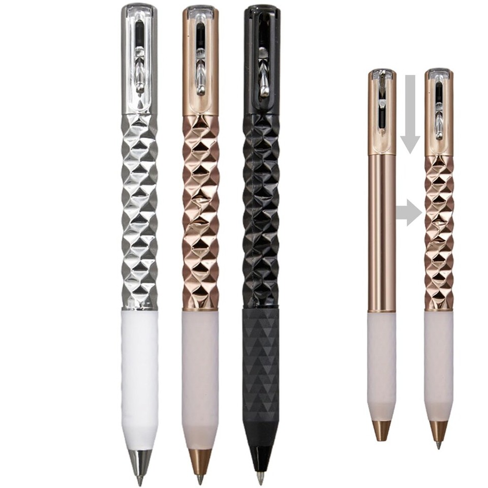 Geometric Metal Crinkle Pen , Stress Relief Metal Shape Shifting ...