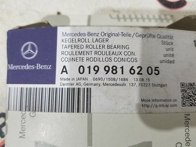 MB SPRINTER 906 Rear Axle Front Pinion Bearing A0199816205 Genuine for ...