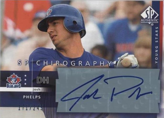 2003 SP Authentic - Chirography Young Stars Josh Phelps #JP /245 (AU ...