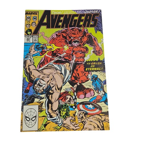 Marvel Avengers #307 Comic Book 1989 Thor Captain America Quasar ...