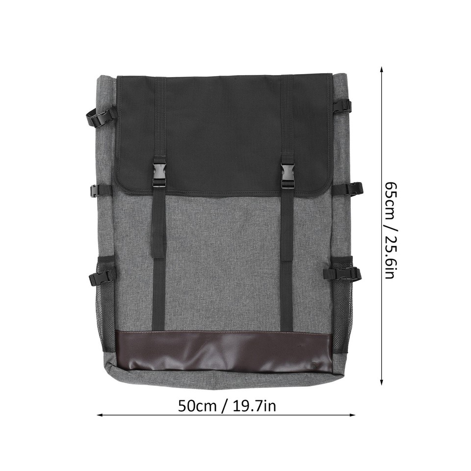 Gray Drawing Board Bag Waterproof 4K Sketchpad Backpack Large Capacity ...