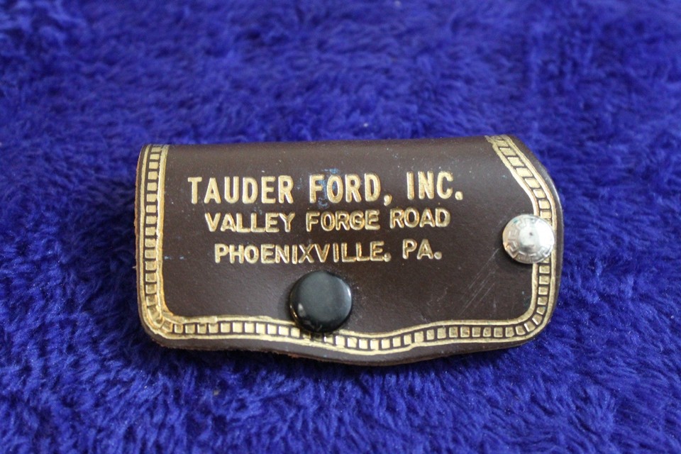 Leather Ford Key Case Fob Accessory Crest Galaxie Falcon Truck ...