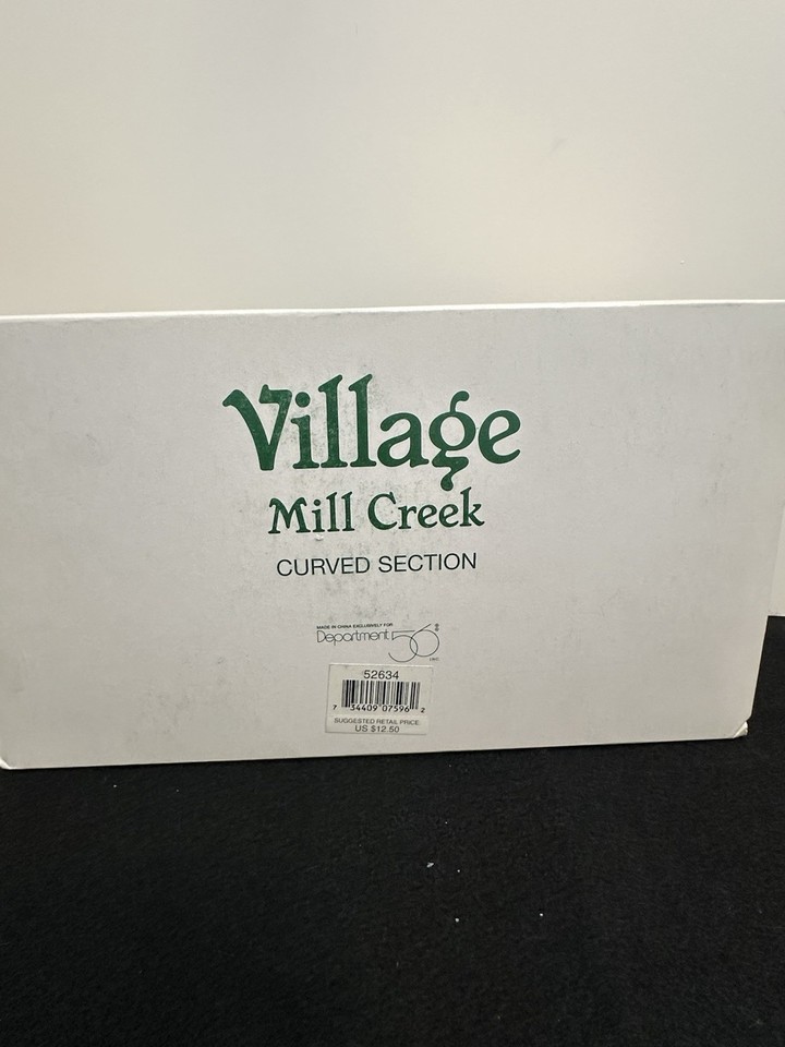 Dept 56 Village Mill Creek Collection Curved Section 52634 Woods Forest ...
