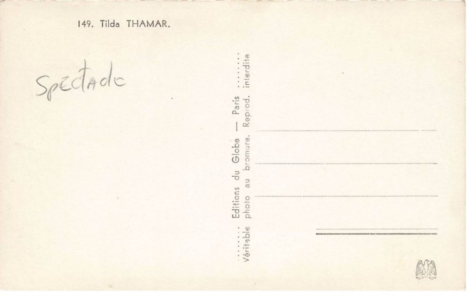 ARTISTES AL#AL00544 PHOTO TILDA THAMAR | eBay