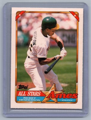 Rickey Henderson Card 1990 Topps Ames Stores All-Stars #13 Rare ...