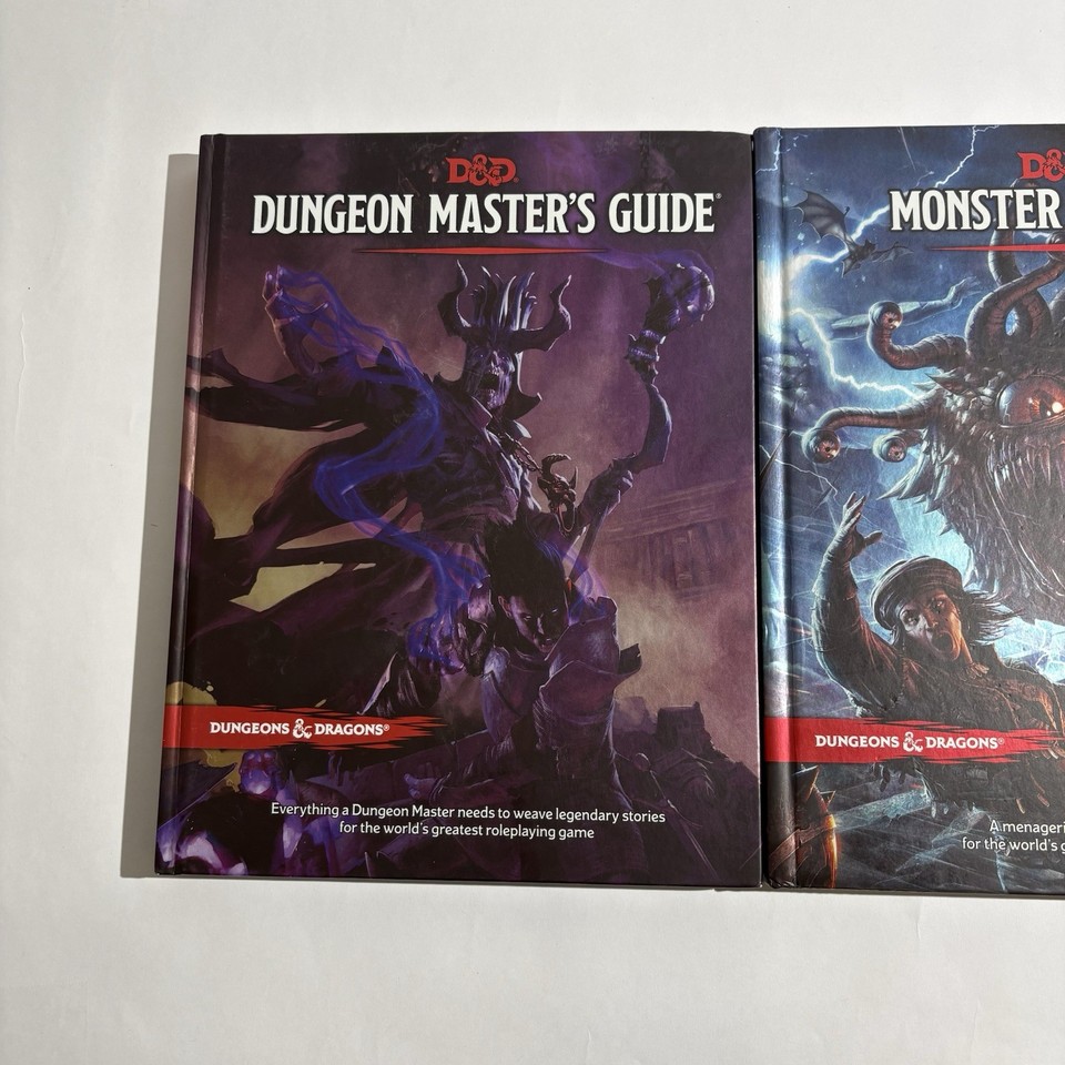 DND Core 3 Book Lot 2018 Players Handbook DM Guide Monster Manual VGC ...