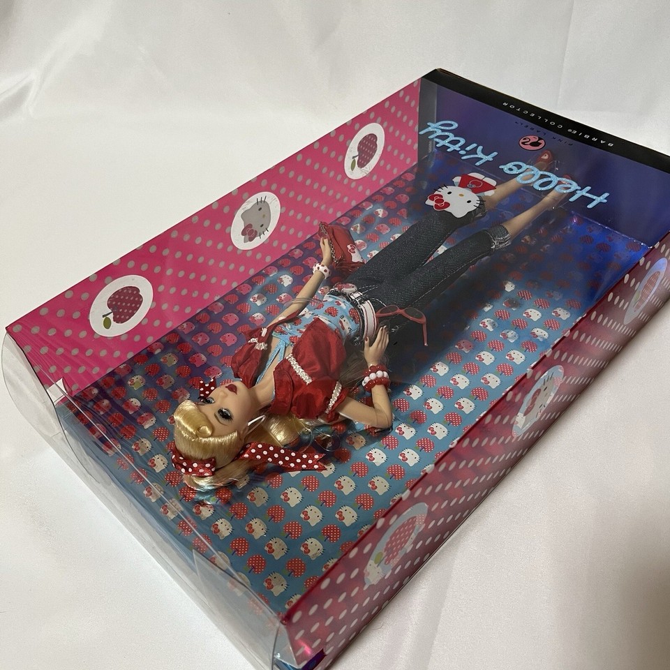 MATTEL SANRIO Barbie x Hello Kitty Collaboration Apple Tree 2008 Doll ...