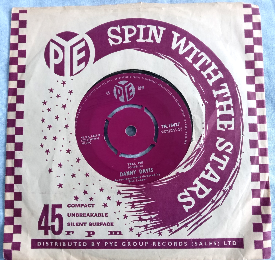 DANNY DAVIS, ROME WASN'T BUILT IN A DAY, 1962 PYE LABEL, POP, VG+ / EX ...