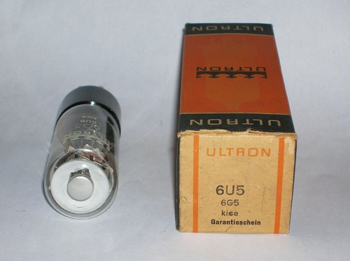 6U5 6G5, Ultron, NOS, NIB, Magic eye, Tube Lampe Valve Röhre Valvola ...