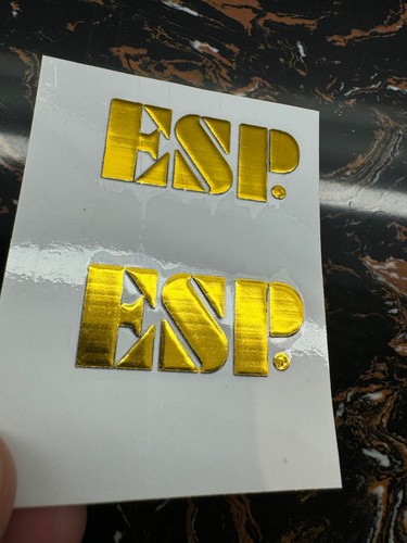 2Pcs Custom ESP Guitar Bass Headstock Vinyl UV Waterproof Stickers ...
