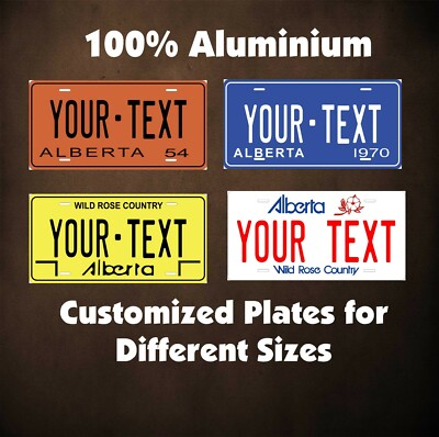 Alberta Canada Tag Car Auto OR Motorcycle Custom Personalized License ...