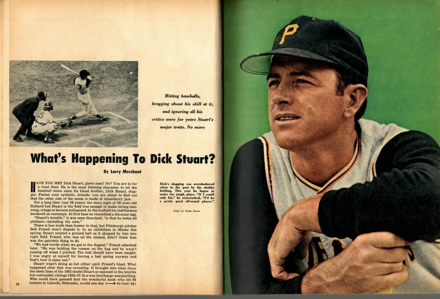 1962 Sport magazine baseball Rocky Colavito Detroit Tigers Harvey Kuenn ...