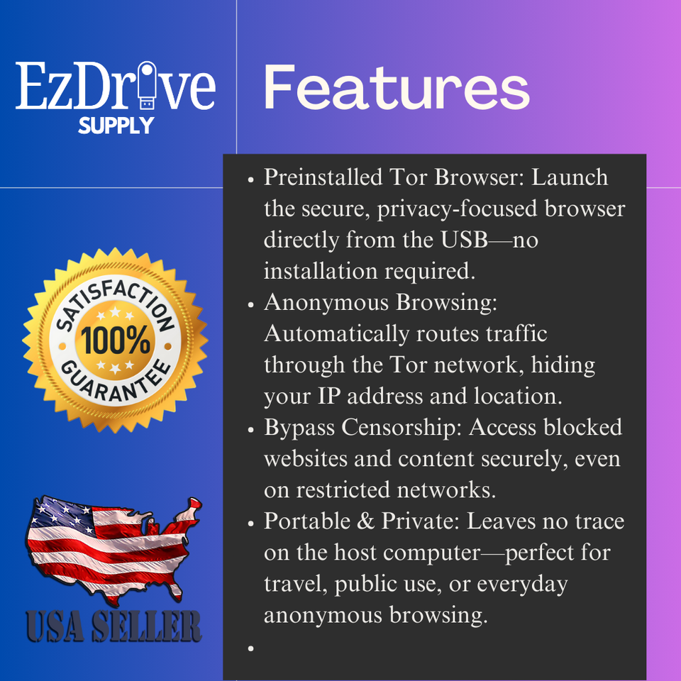 Tor Browser Anonymous Internet – USB or DVD for Windows & macOS ...