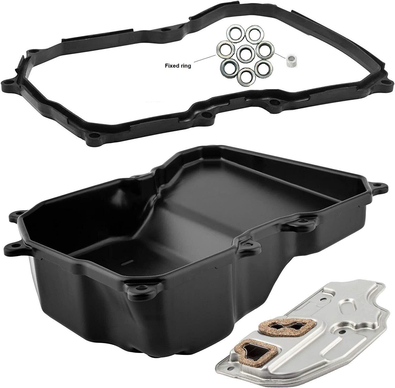 New Transmission Oil Pan W/ Filter & Gasket & Fixed ring For VW ...