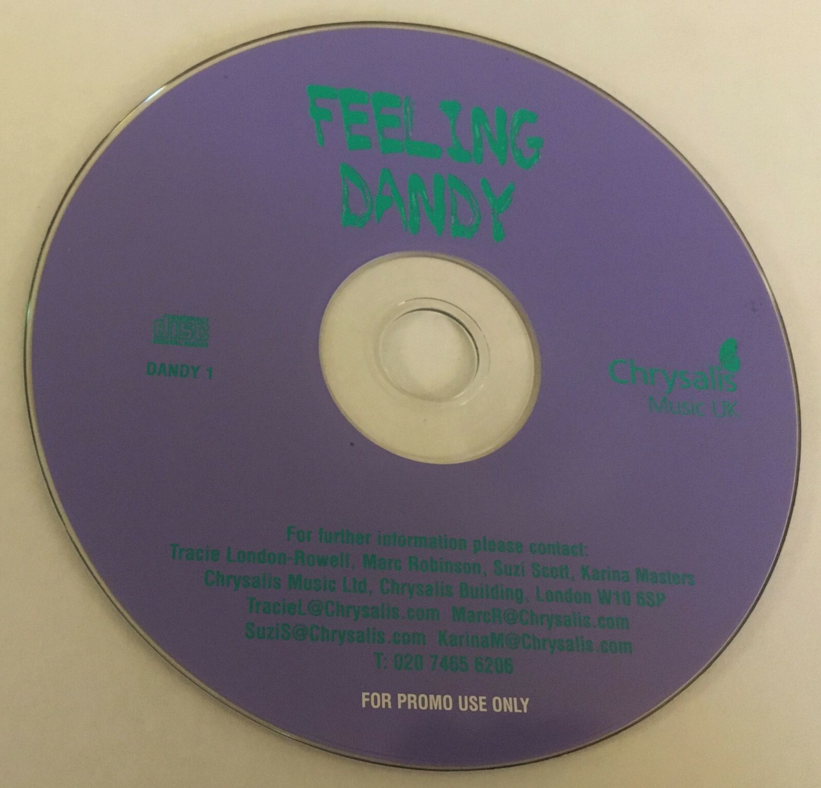 THE DANDY WARHOLS Feeling Dandy CD 2003 promo 7trks DANDY1 Chrysalis ...