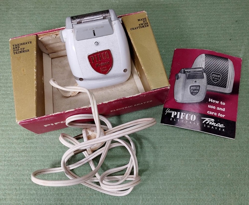 Pifco Prince Electric Shaver - boxed with leaflet. 1950s | eBay UK