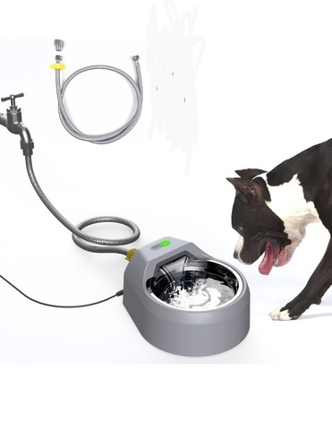 Dog Water Bowl Dispenser Auto Filling Water Fountain Connects to Garden ...