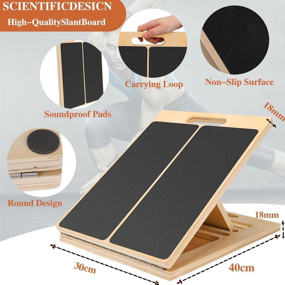 Slant Board for Calf Stretching,Adjustable Angle Slant Board, Calf ...
