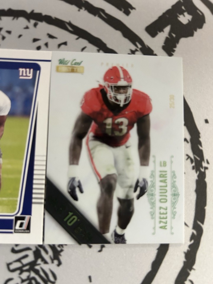 Azeez Ojulari -3 rookie cards, pink rated rookie, numbered/30, Giants ...
