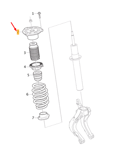 VOLVO S60 MK3 Front Suspension Shock Absorber Bearing 32269257 NEW ...