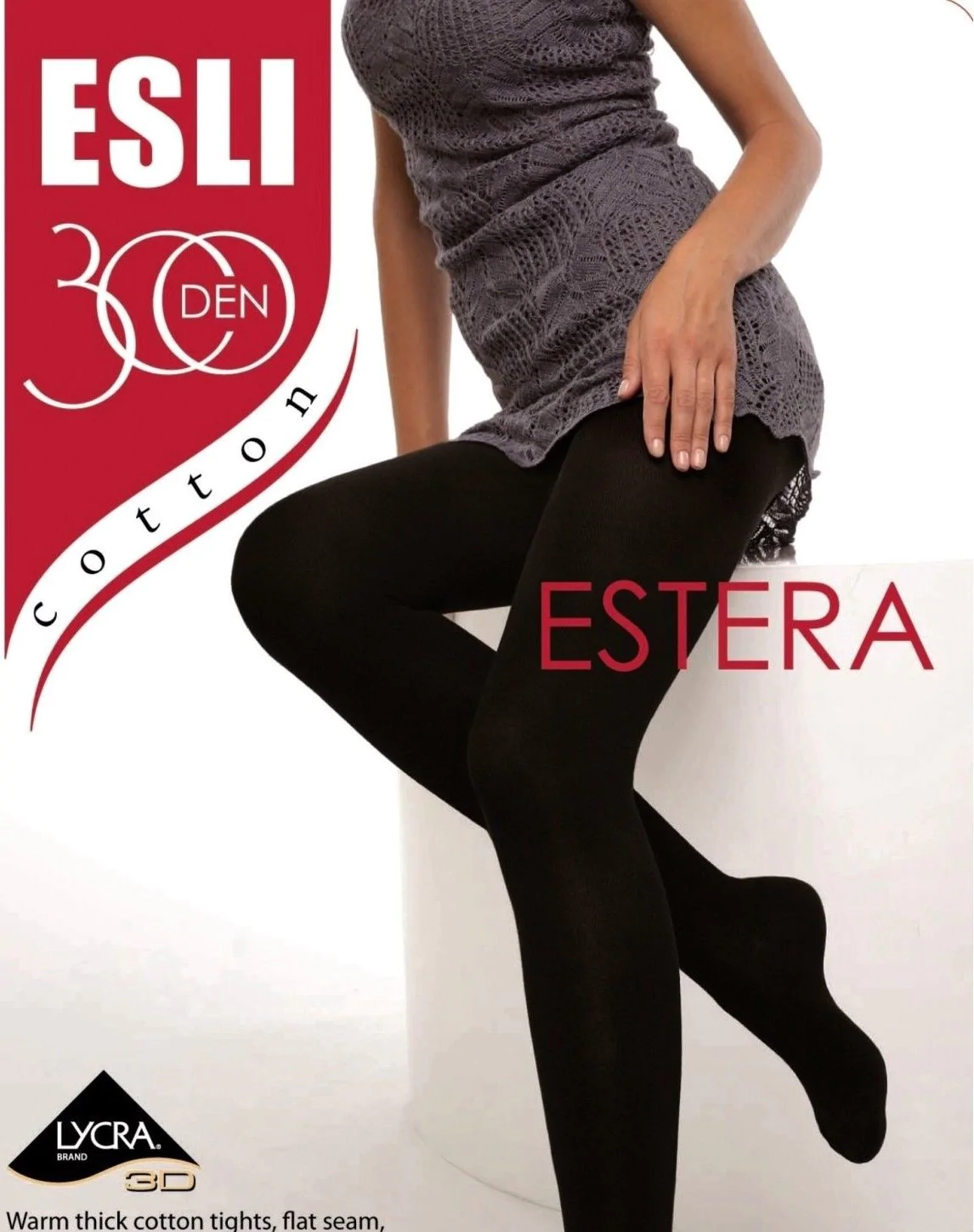 Conte/Esli Cotton Warm Opaque Women's Tights - Estera 300 Den (14С-65СПЕ) No Pac | eBay