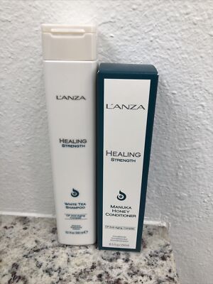 Lanza Healing Strength White Tea Shampoo 10.1oz & Manuka Honey ...