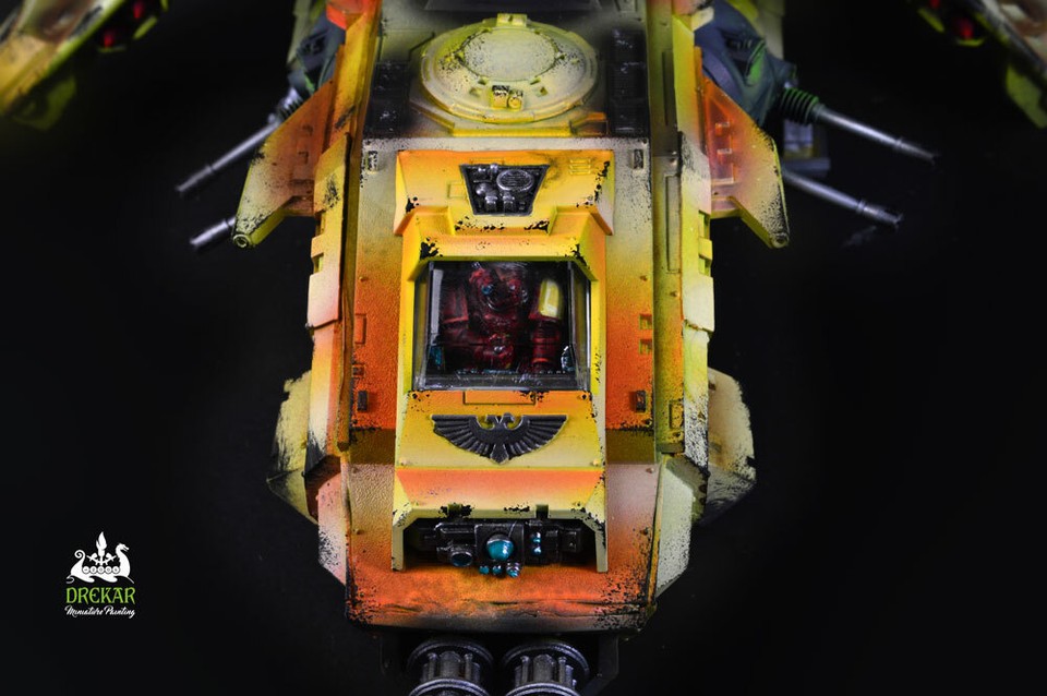 Fire Raptor Gunship Imperial Fist warhammer 40K ** COMMISSION ...