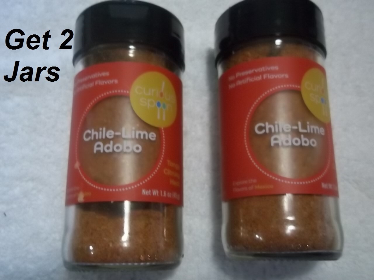 2 Shaker Jars Curious Spoon Chile Lime Adobo Seasoning-1.6 oz-Tangy ...