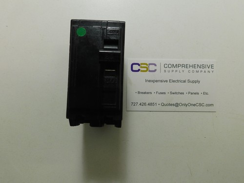 QO220 - SQUARE D 20A AMP 2P POLE 10kA@120/240V PLUG ON BLACK BREAKER ...