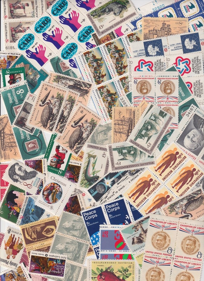 UNITED STATES DISCOUNT POSTAGE STAMPS BELOW FACE VALUE $50 VINTAGE MNH ...