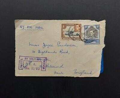WW2 Envelope Front - Kenya ‘EA APO 2’ - Military Censor EA No. II/60 ...