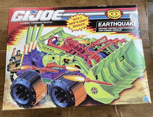 GI Joe EARTHQUAKE 1991 Hasbro Action Figure Vehicle NIB Cobra Command ...