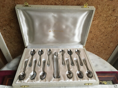 FRENCH VINTAGE CHRISTOFLE CARDEILHAC 950 SILVER EXPRESSO SET. SHELL ...