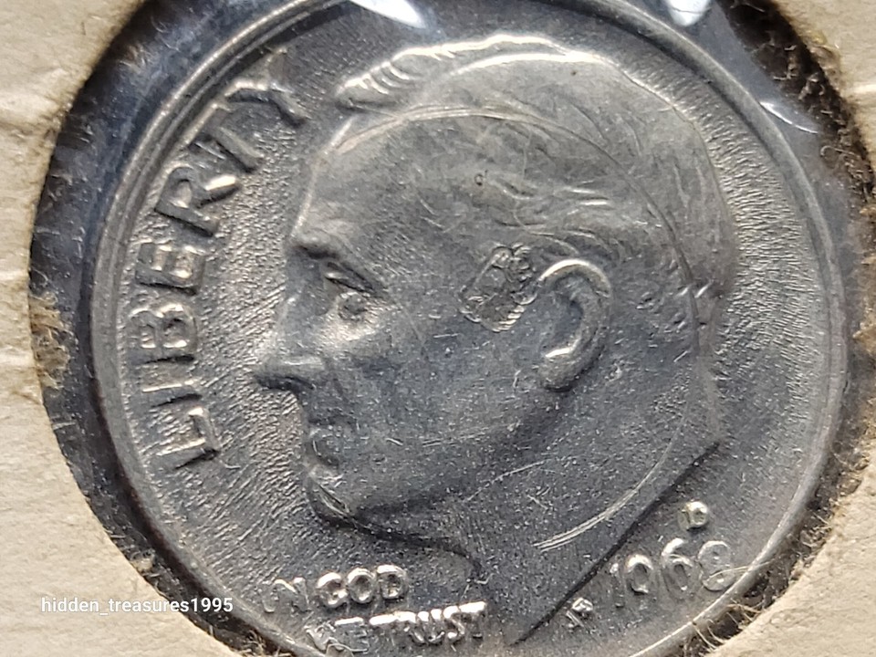 1968 D Roosevelt Dime Raised Edge 2.23g Mint Error Coin Rare | eBay