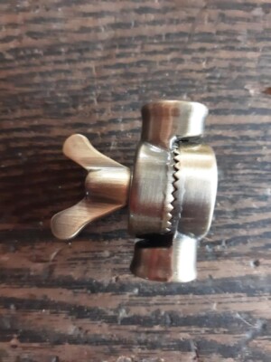 ADJUSTABLE SWIVEL w teeth and wingnut. 1/8 IPS thread. Bridge lamp ...