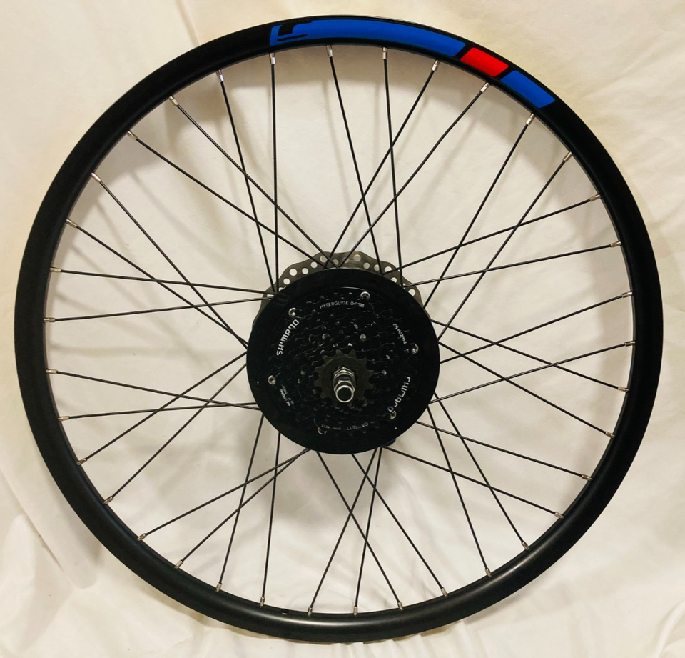 Carrera Vengeance E Junior 26" Rear Hub Motor Wheel with Rotor and ...