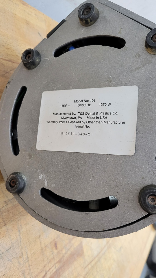 Henry Schein T&S Model 101, Dental Laboratory Vacuum Former for Mouth ...
