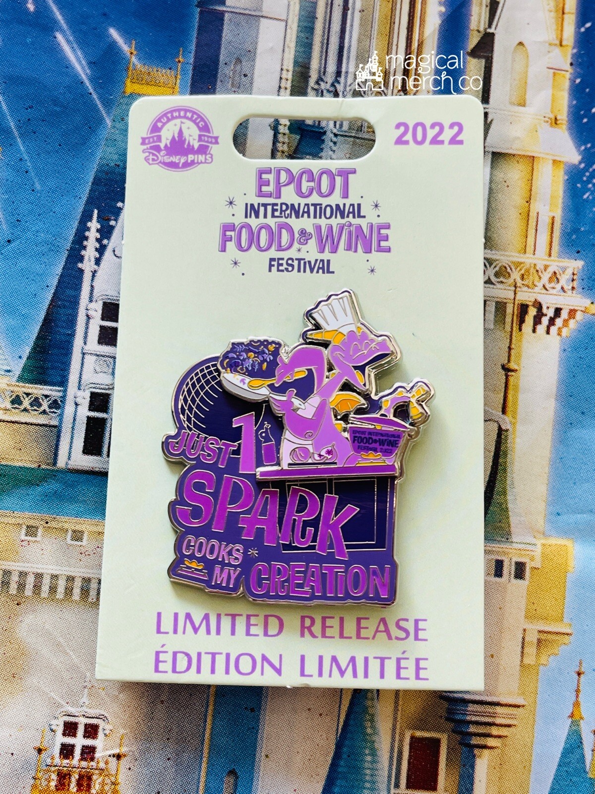 2022 Disney Parks Epcot Food & Wine Festival Chef Figment Cooking Pin ...