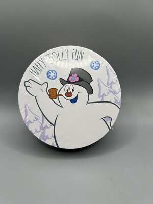 Rae Dunn FROSTY THE SNOWMAN Set of 8 Cork Coasters HAPPY JOLLY FUN NEW ...