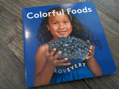 Lovevery Colorful Foods Board Book Montessori Toddler Baby Development ...
