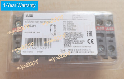 1PCS ABB Normally closed auxiliary contact CA5-01 1NC | eBay