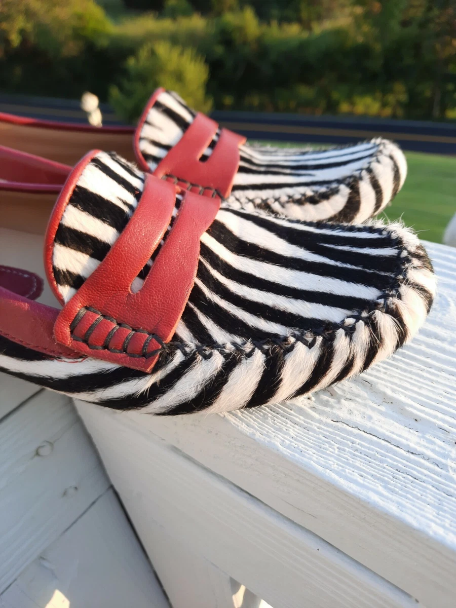 Red And White Zebra Print