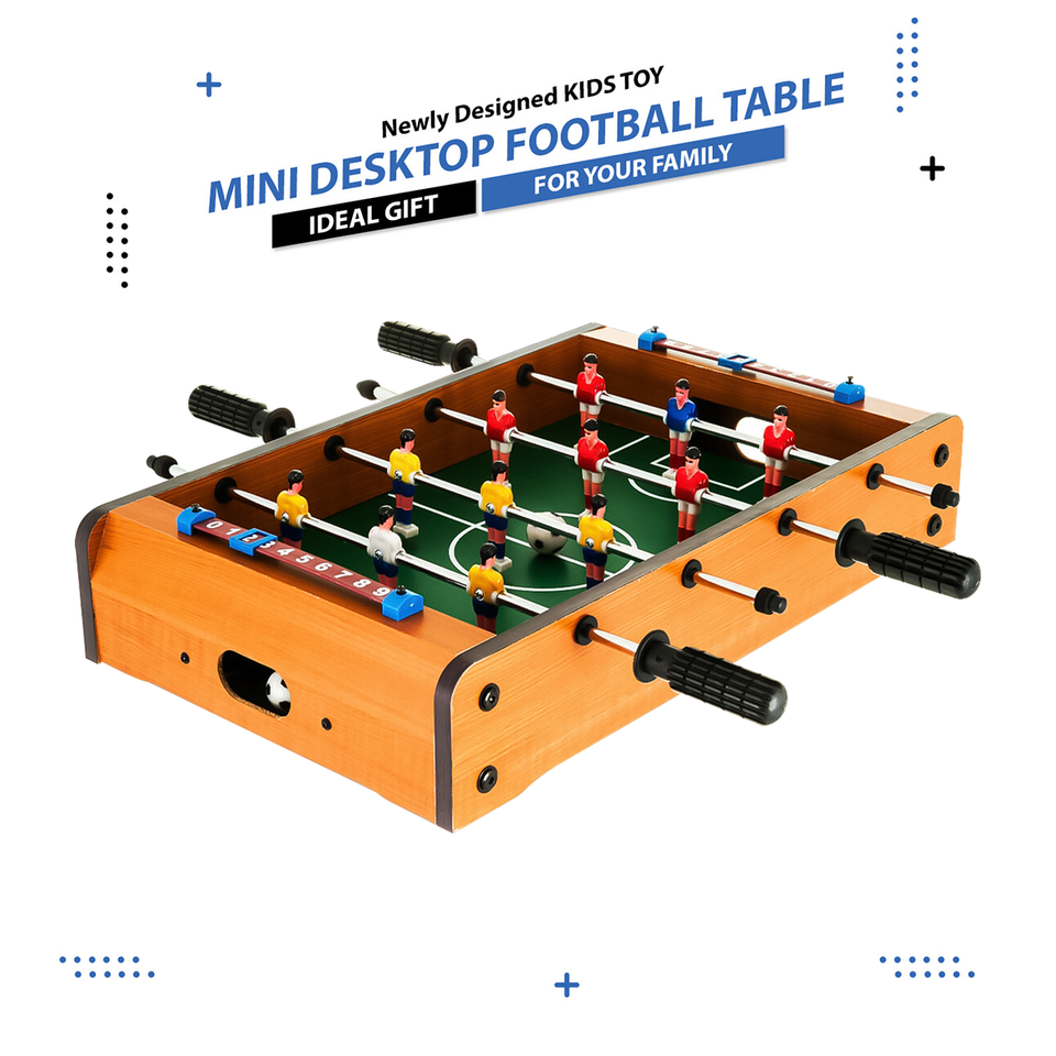Wooden Mini Foosball Table Top Football Soccer Game Set Kids Family ...