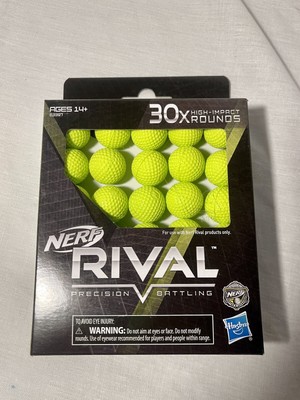 Nerf Rival Edge Series PACK 30 High Impact Rounds Green Ball Bullets ...