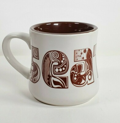 Pre-Owned Seattle usa Souvenir Coffee Tea Mug Brown Letters Design | eBay