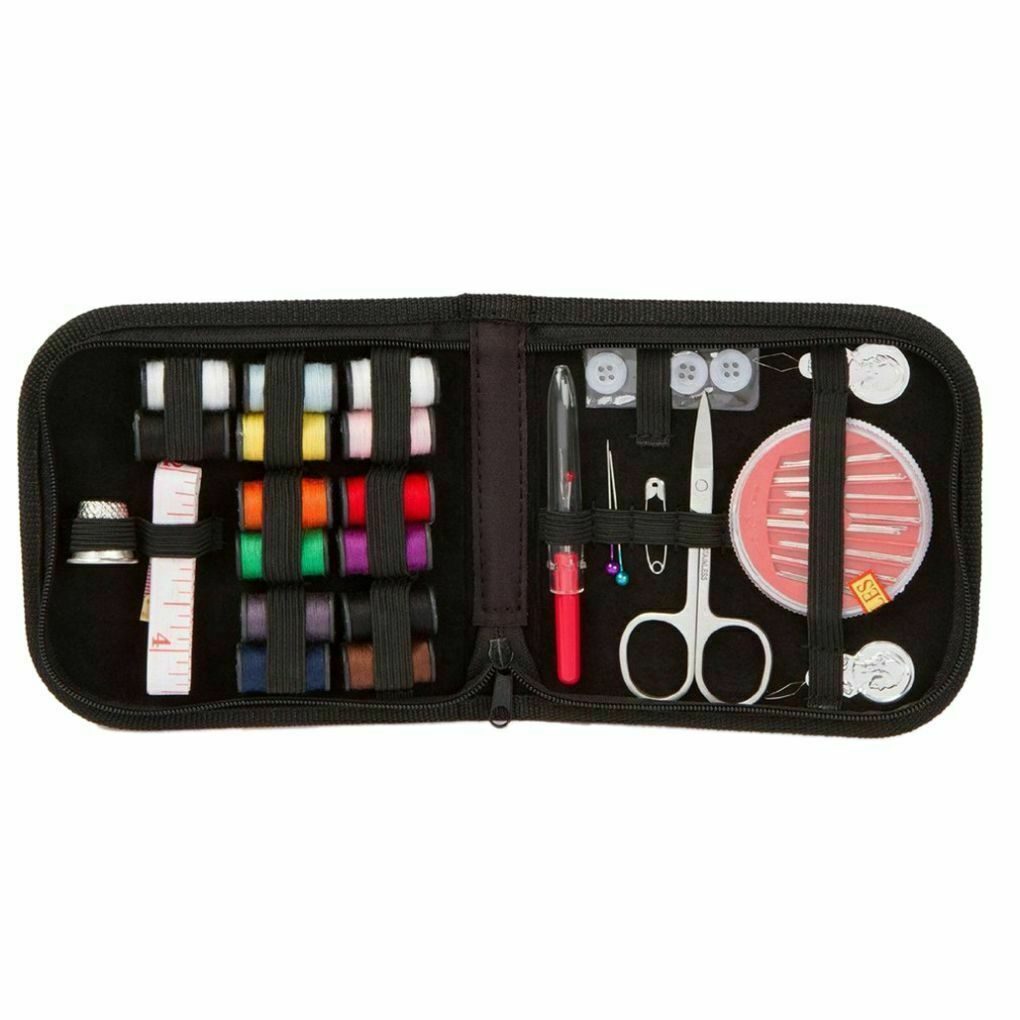 Portable Travel Small Home Sewing Kit Case with Thread Scissor / Needle ...